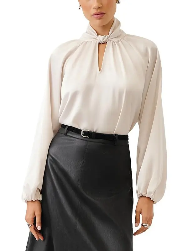 Fifteen Twenty Alana Keyhole Top - Bone
