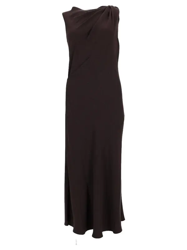 Theory Tailored Knit Sheath Dress - Brown