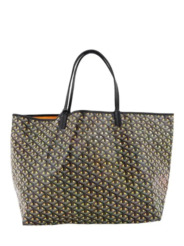 Goyard Saint Louis Claire Voie Coated Canvas Gm Tote Bag - Ebony