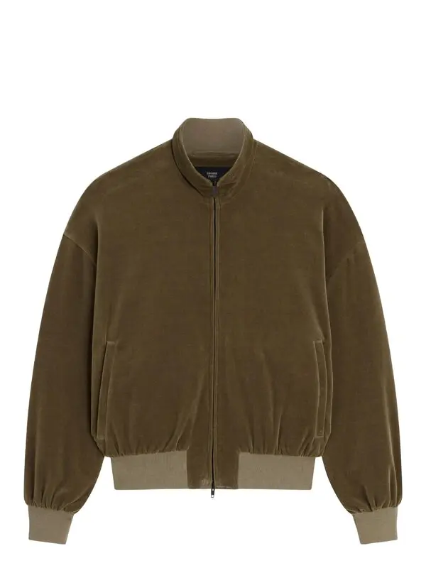 Phoebe Philo Velveteen Bomber Jacket - Bronze