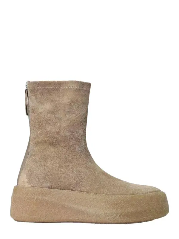 VIC MATIE F04 Creepy Suede Platform Ankle Boots - Neutrals