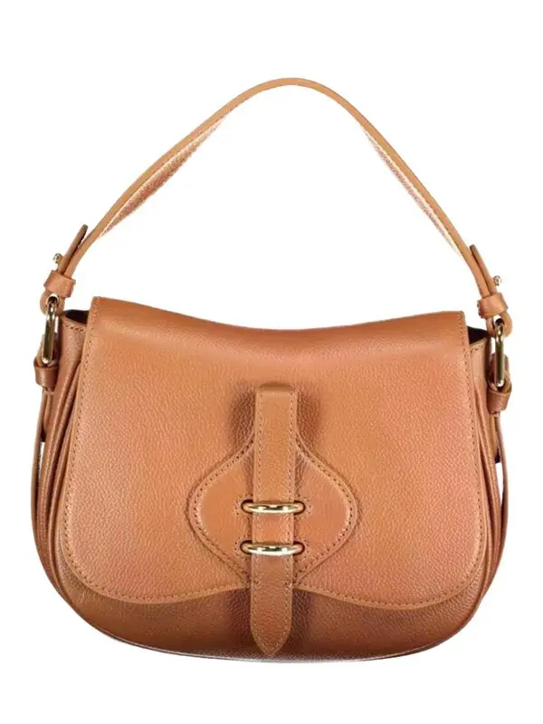 COCCINELLE Small Mavery Grained Leather Tote Bag - Brown