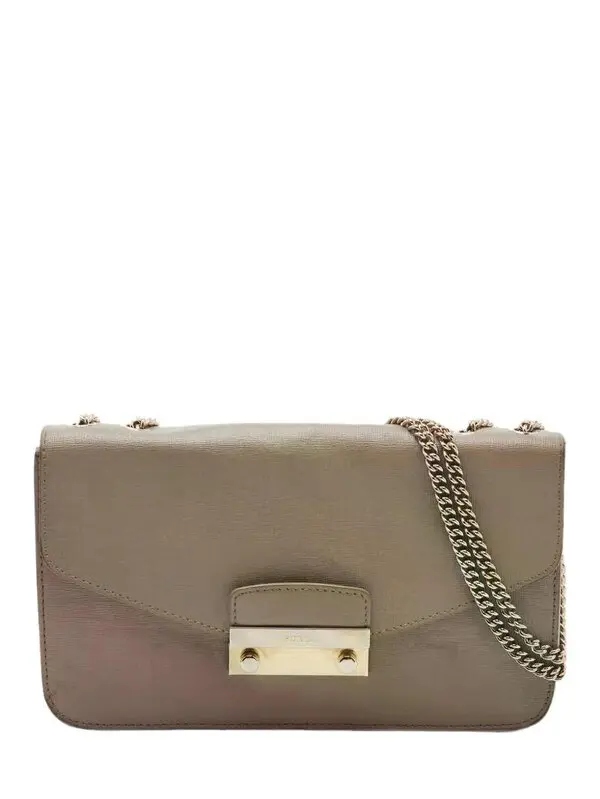 Furla Julia Flap Shoulder Bag - Neutrals