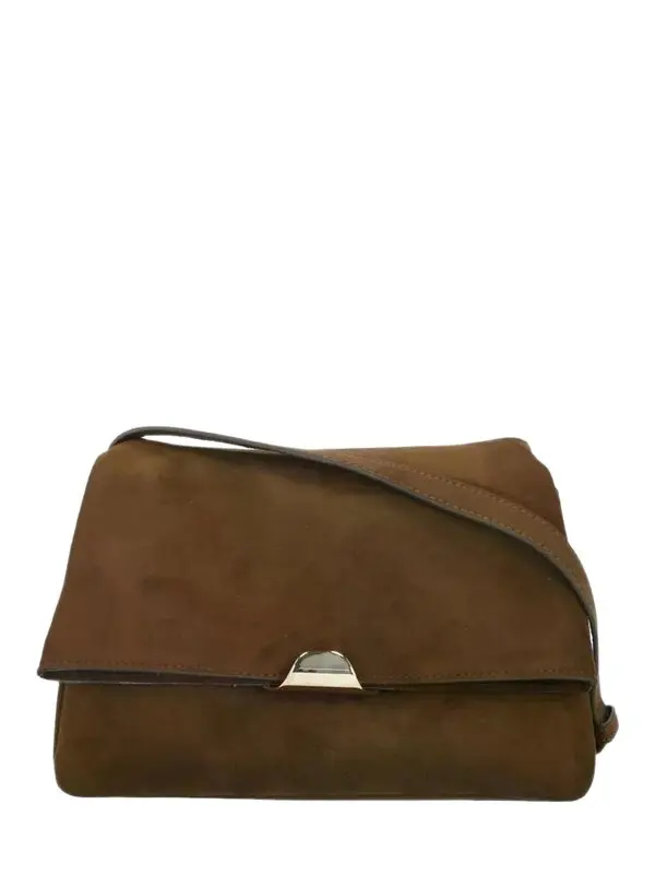 THEMOIRE Foldover-top Clasp-fastening Shoulder Bag - Brown