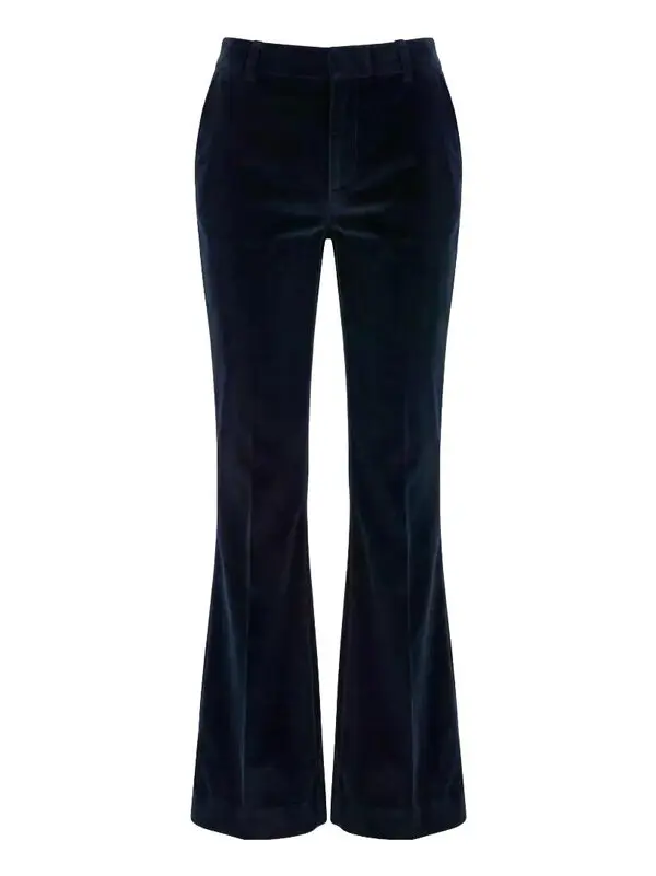 PT TORINO Elsa Corduroy Flared Trousers - Blue