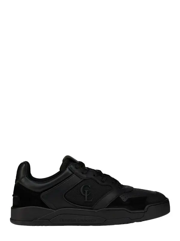 CHRISTIAN LOUBOUTIN Bsktball 1 Retro In Calf Suede - Black
