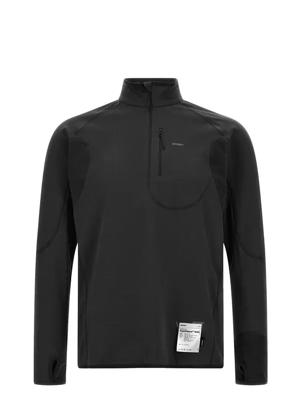 Satisfy Fuzzfleece' Half-zip Sweatshirt - Black