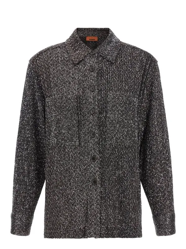 Missoni Sequin Zigzag Shirt - Gray