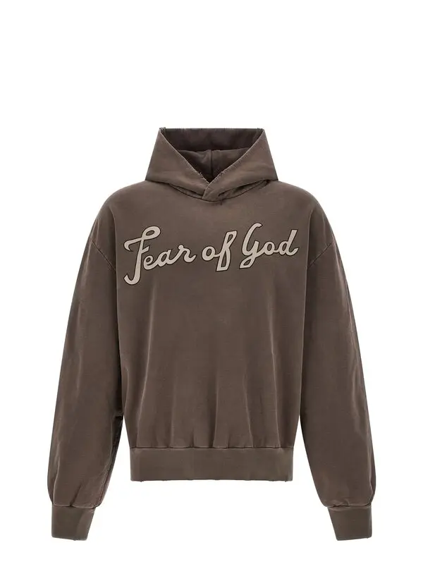 Fear Of God 26 Classic Half Raglan' Hoodie - Brown