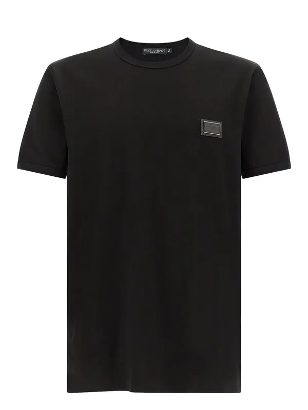 Dolce & Gabbana Logo Plaque T-shirt - Black