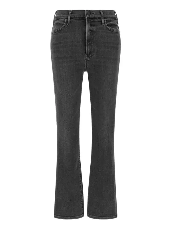 MOTHER The Hustler Ankle Jeans With Signature Embroidery - Gray