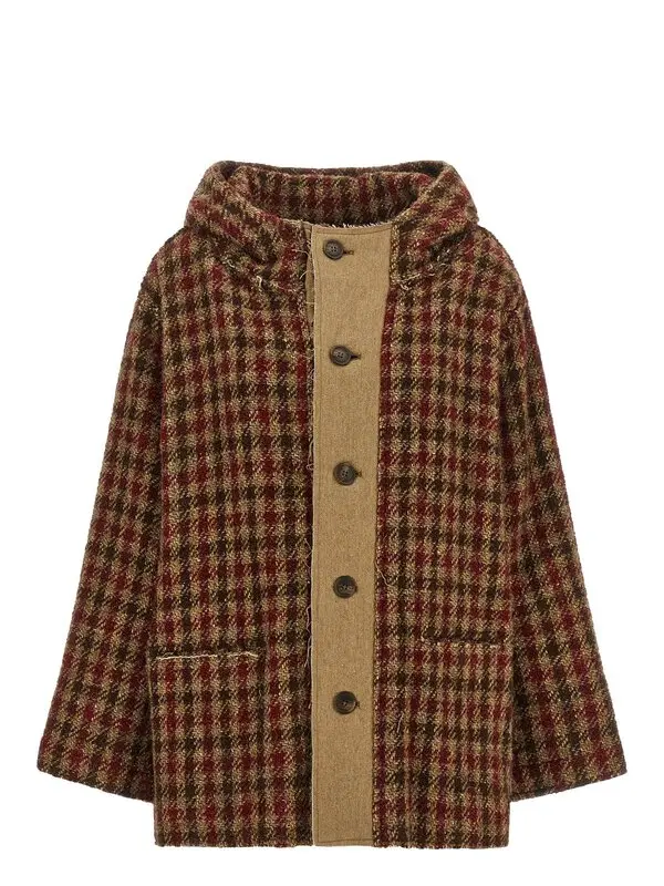 R13 Oversized Jacket With Raw-cut Edges - Multi