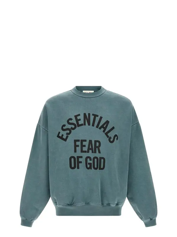 Fear Of God S Oversized Cotton Sweatshirt - Light Blue