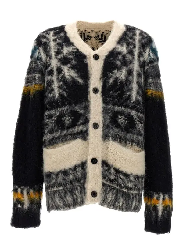 Sacai Cardigan 'pattern Knit - Multi