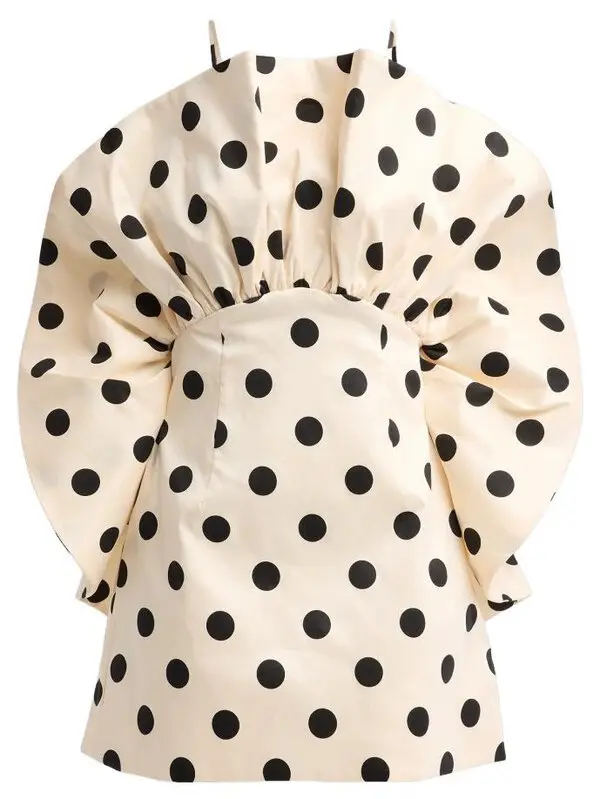 Acler Femme Fatale Ketch Polka Dot Mini Dress - Dotty