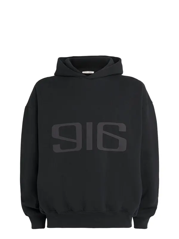 Fear Of God Printed Raglan Hoodie - Black