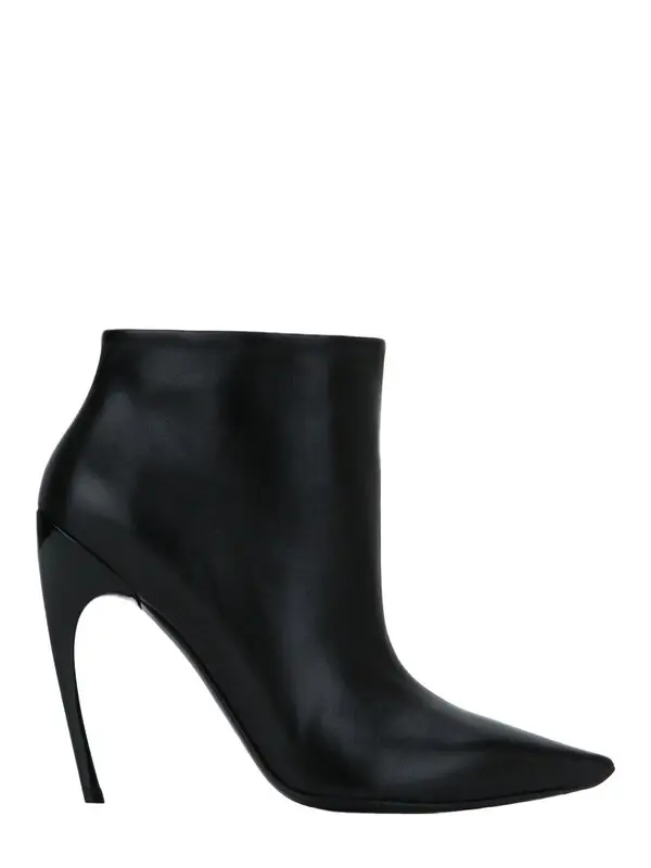 ROGER VIVIER Leather Ankle Booties - Nero