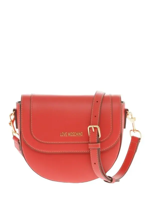 Moschino Lettering Crossbody Bag - Red
