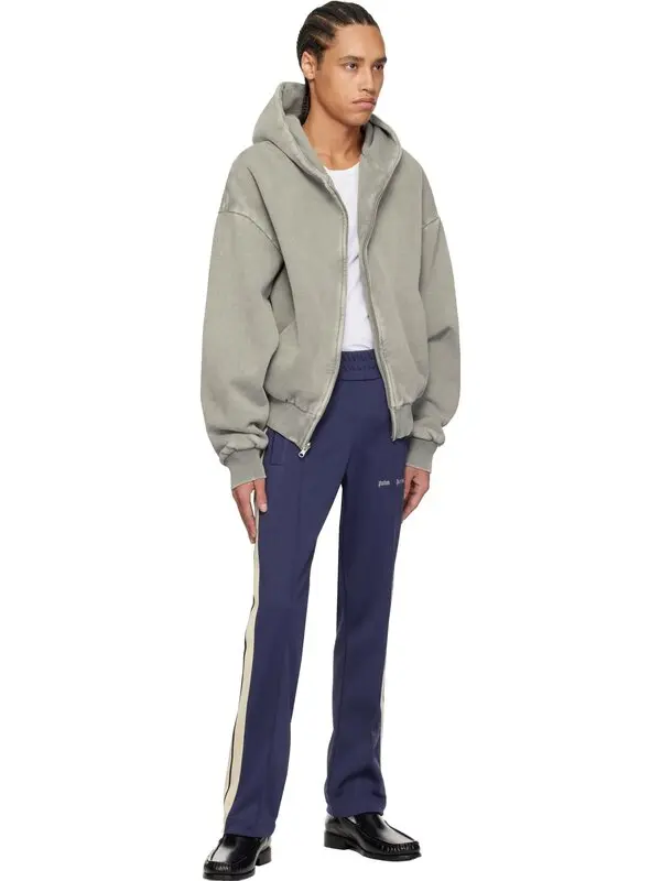 Palm Angels Logo Printed Track Pants - Blue