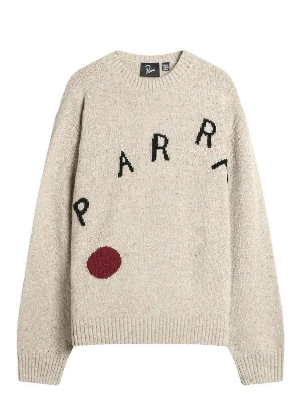 PARRA Red Dot Jumper - Grey