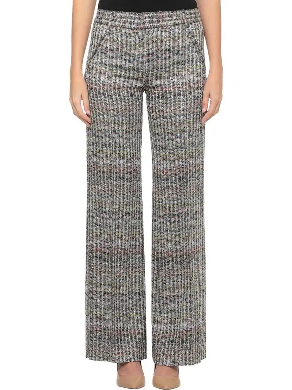 Missoni Wide-leg Trousers With Sequins And Multicolour Zig-zag Pattern - Multicolor