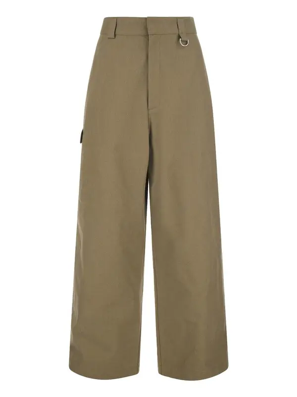 Balenciaga Workwear Pants With Metal Hook - Multicolor