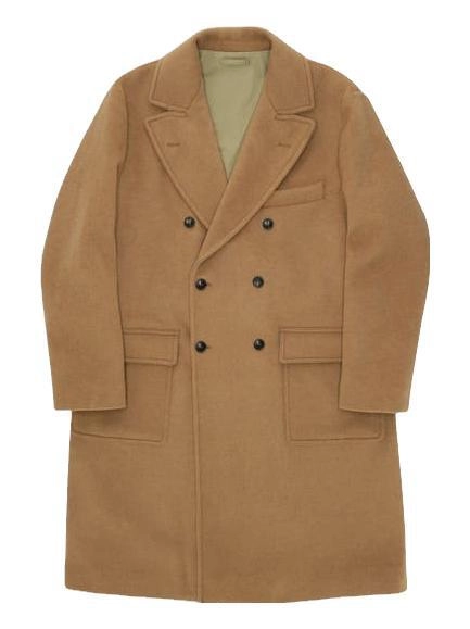 FORTELA Serwilliam Double-breasted Wool Coat - Camel