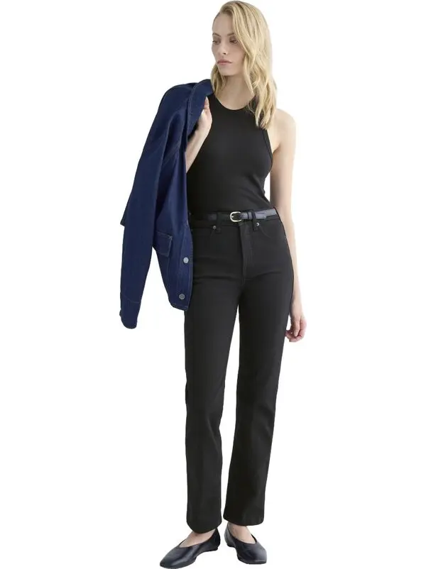 Everlane High-rise Cigarette Jean - Black