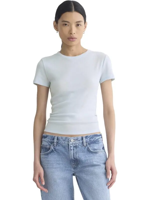 Everlane Tissue Short-sleeve Crew Neck T-shirt - Skywriting