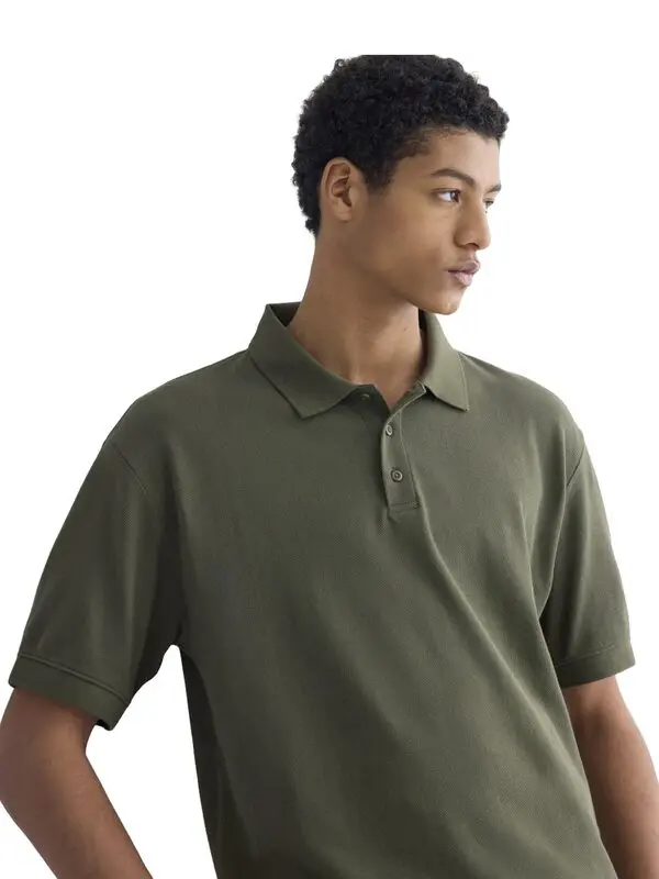 Everlane Classic Piqué Polo - Olive Night