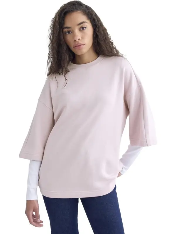 Everlane Lightweight Terry Oversized T-shirt - Burnished Lilac
