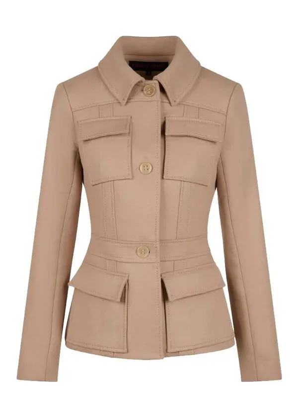 Martin Grant Wool-blend Military Jacket - Taupe