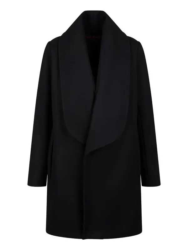 Martin Grant Wool-blend Fitted Coat - Black