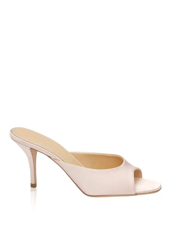 Magda Butrym Satin Stiletto Mules - Pink