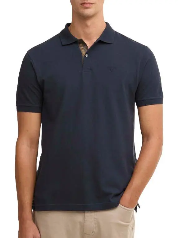 Barbour Tailored Fit Pima Cotton Polo - New Navy