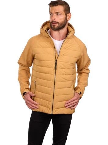 Perry Ellis Tech Stretch Softshell Jacket - Mustard