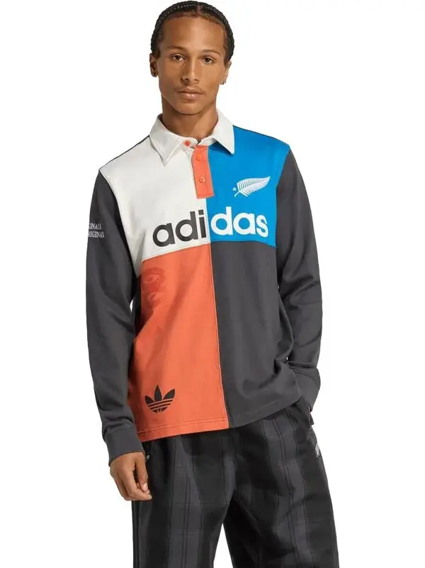 Adidas All S Long Sleeve Rugby Shirt - Black