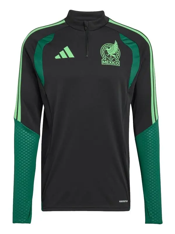 Adidas Mexico National Team Fifa X World Cup 2026 Tiro Quarter-zip Training Top - Black