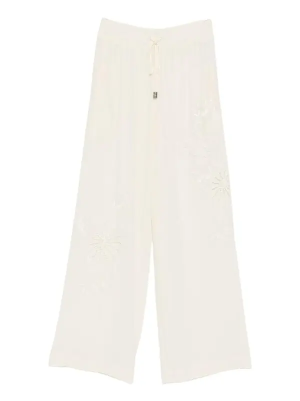 Ermanno Scervino Silk Pajama Trousers - White