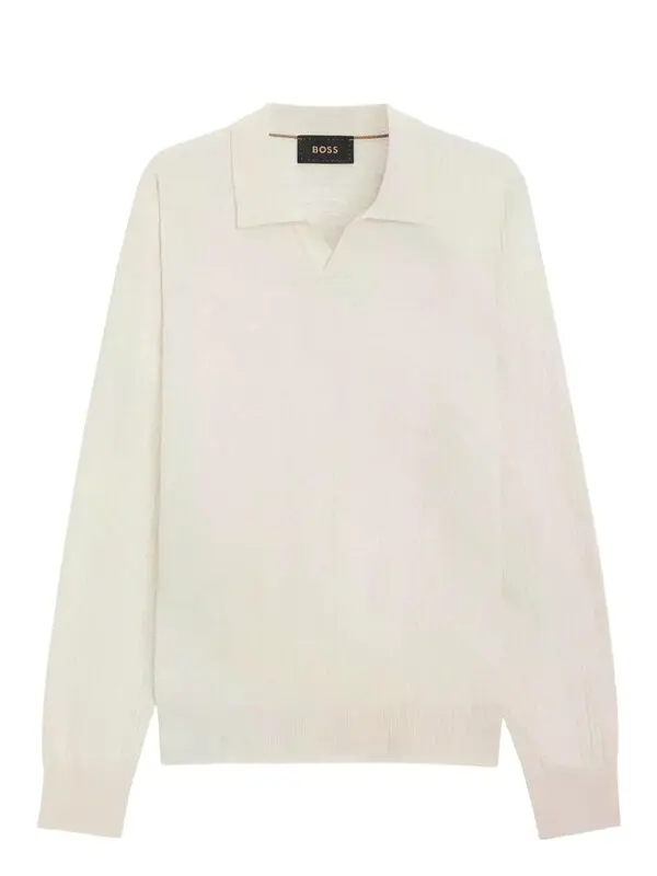 BOSS Waffle-knit Sweater - Neutrals