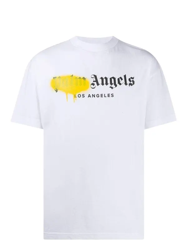 Palm Angels La Spray Logo T-shirt - White