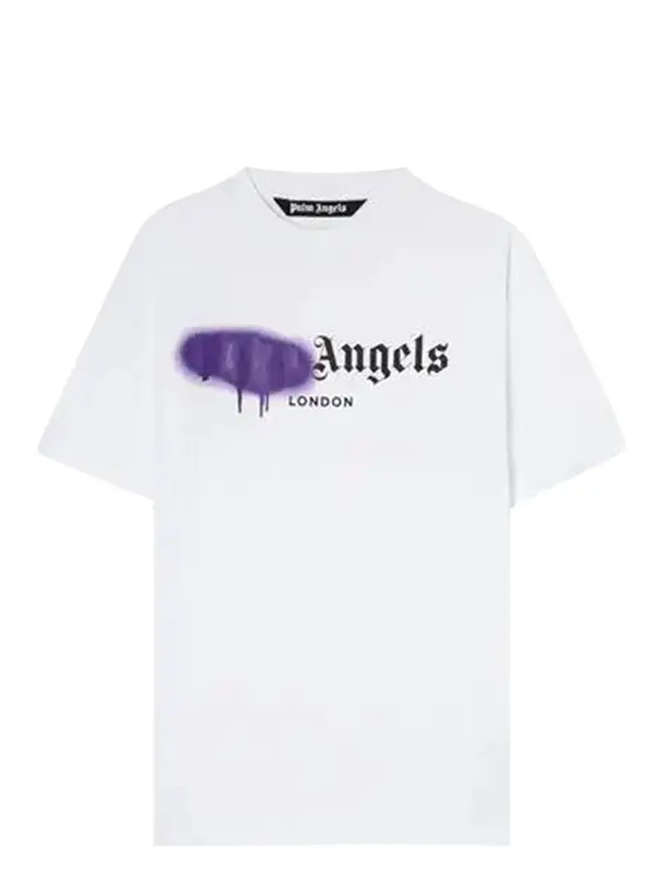 Palm Angels Sprayed Logo T-shirt - White
