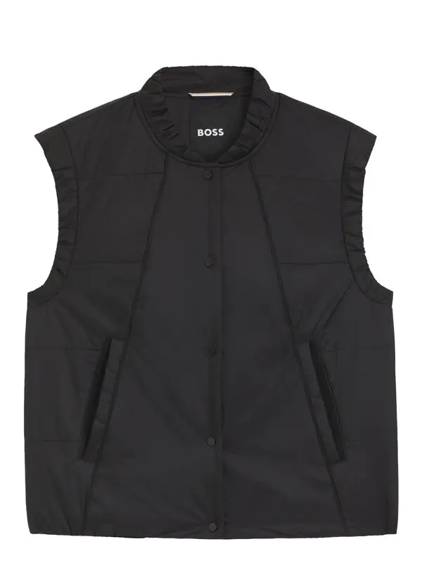 BOSS Water-repellent Gilet With Wadding - Black