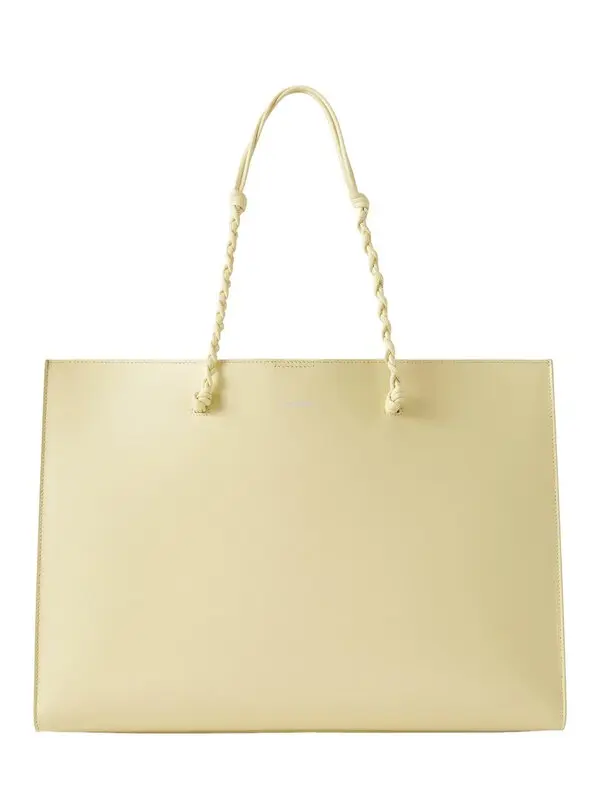 JIL SANDER Tangle Large Leather Tote - Yellow