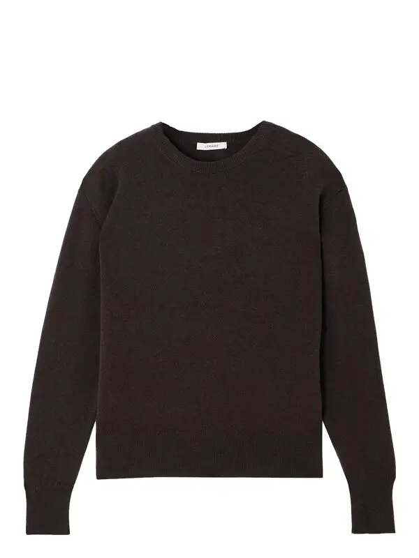 LEMAIRE Wool And Cashmere-blend Sweater - Brown