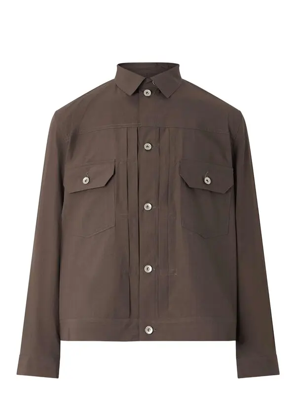Sacai Cotton-poplin Chore Jacket - Taupe