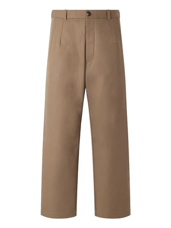 Loro Piana Fuji Cleveland Wide-leg Trousers - Brown