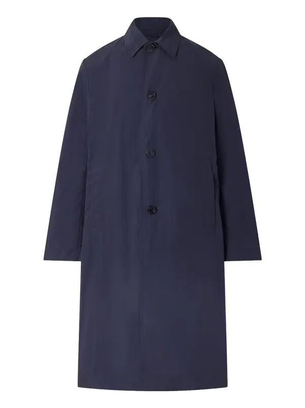 Dries Van Noten Shell Trench Coat - Blue