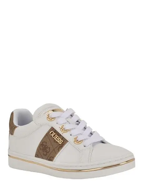 Guess Stew Lace-up Sneakers - White