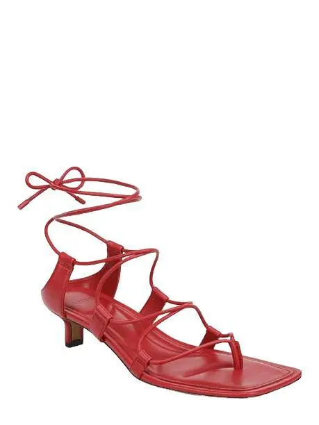 Vince Paulette Ankle Wrap Sandal - Crimson